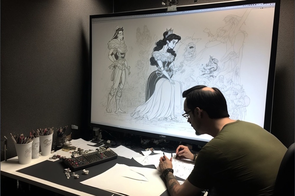 You'll Get It - Creative-Artist-Drawing-Snow-White